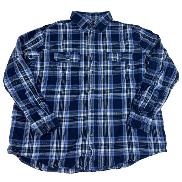 Faded Glory | Shirts | Faded Glory Flannel Button Up Shirt Mens Size Xl ...